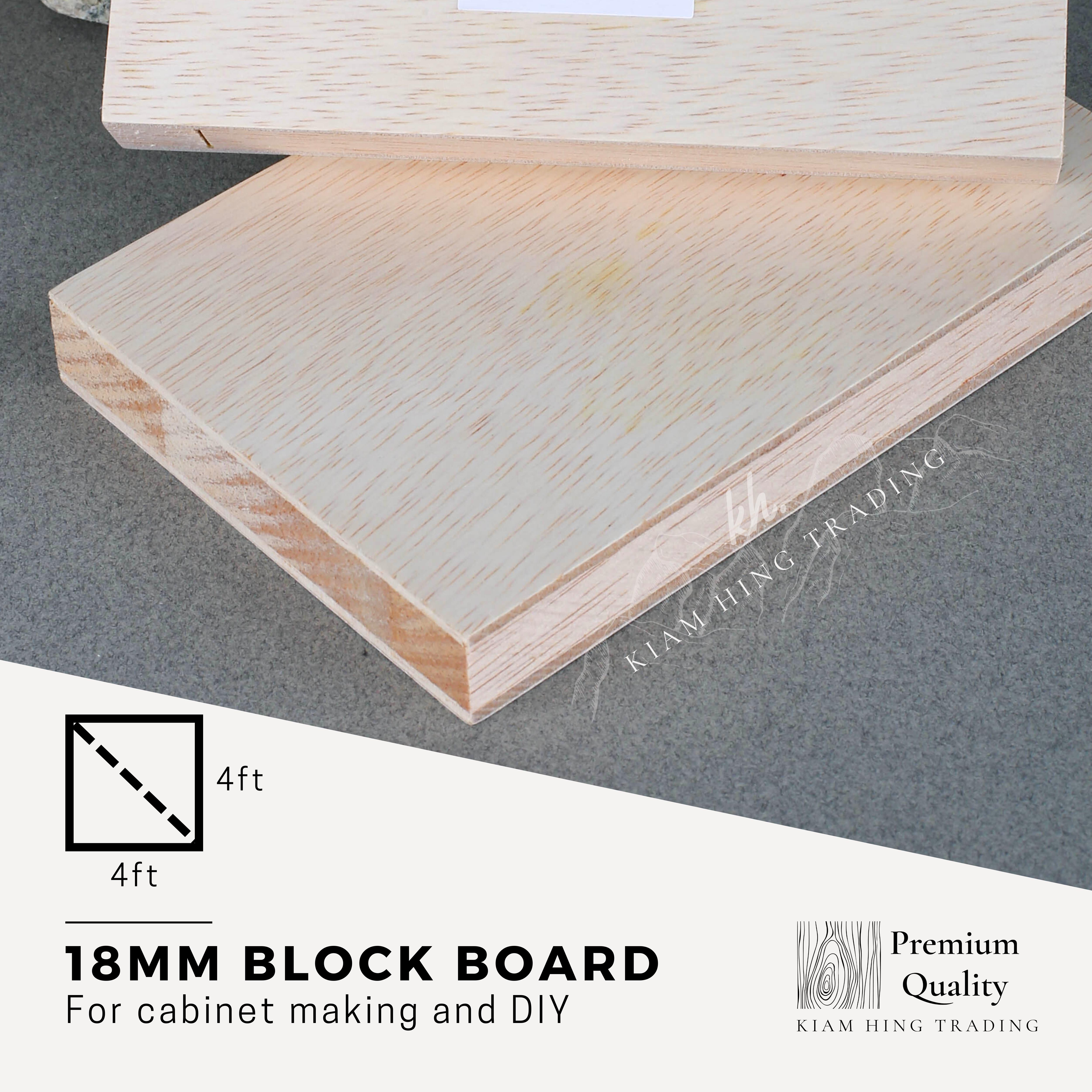 18mm Block Board (4ft x 4ft) DIY board sheet | timber panel wood ...
