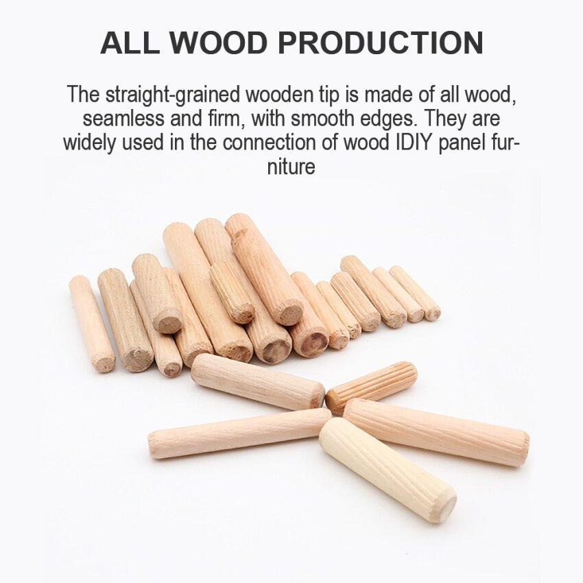 100 pieces of M6/M8 wooden pin bolts round raft cork twill dowels wedge ...