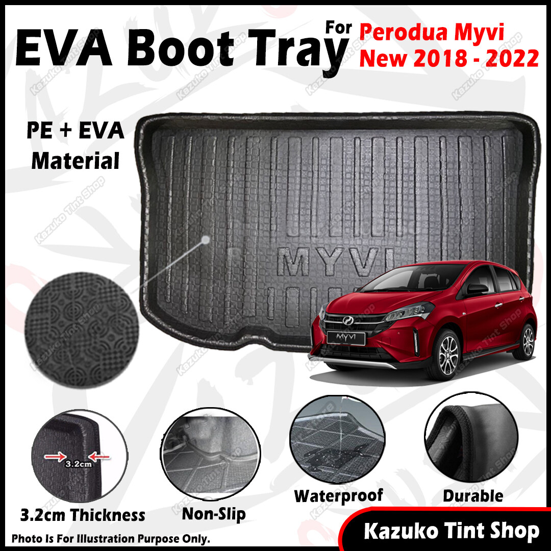 EVA For Perodua Myvi New 2018-2022 EVA Copolymer Car Boot Tray Luggage ...
