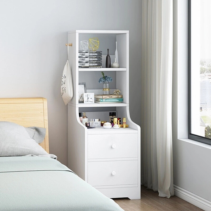 Ladder bedhead shelf bedside storage cabinet multipurpose storage rack ...