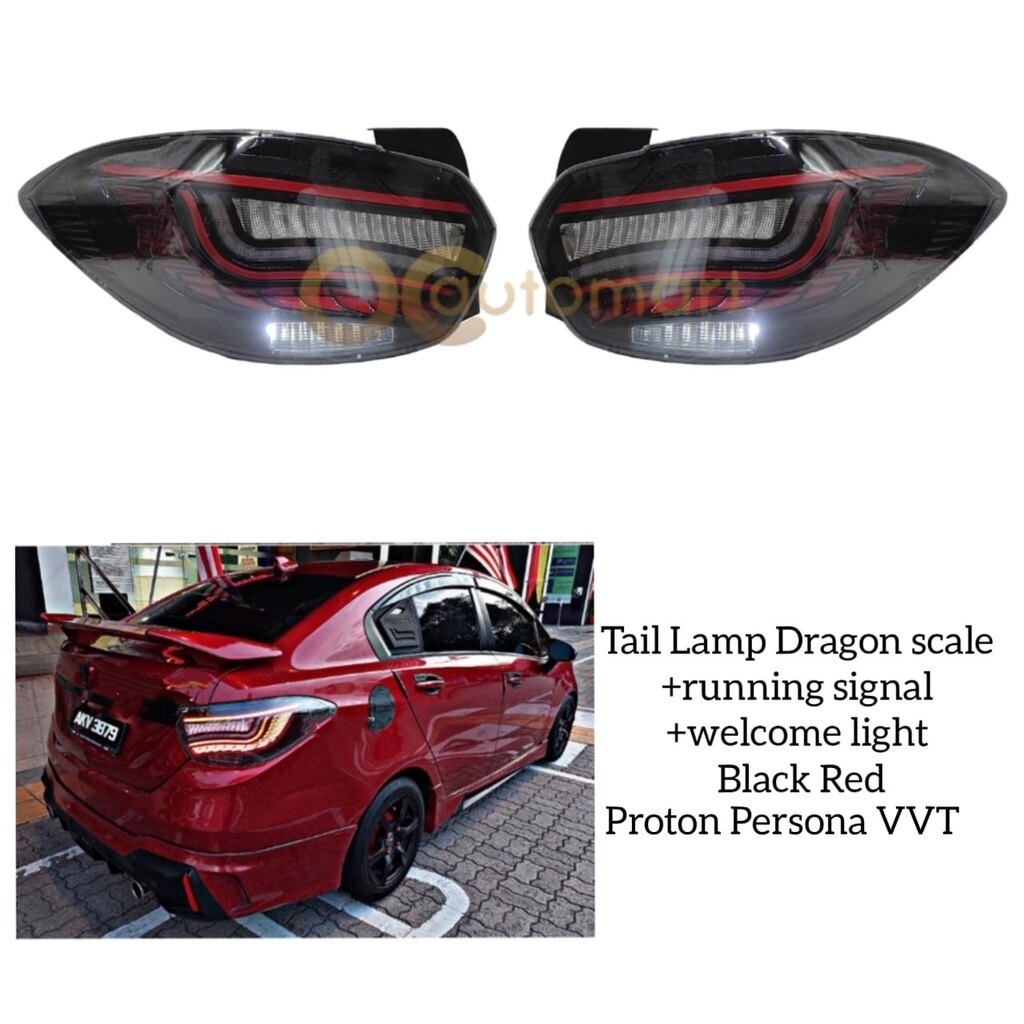 (1 Year Warranty) Proton Persona VVT 2016 - 2020 Dynamic Dragon Scale ...
