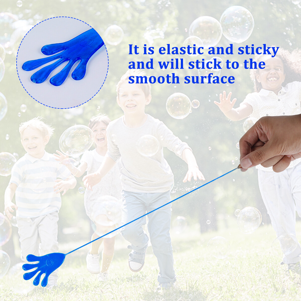Sticky Palms ของเล่น12Pcs Funny Sticky Hands ของเล่น Jelly ยืด Sticky ...