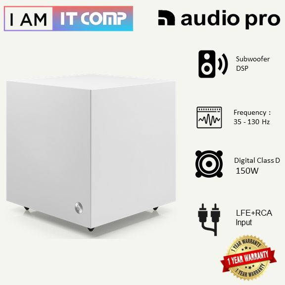Audio Pro SW5 Powered Sub Woofer / Digital Class D 150W / 35-130 Hz / 8 ...