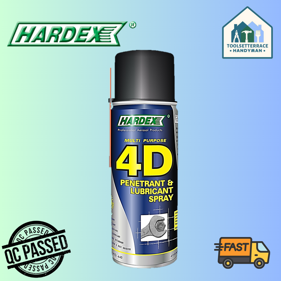 HARDEX HD440 4D PENETRANT & LUBRICANT SPRAY (400ML) | Lazada