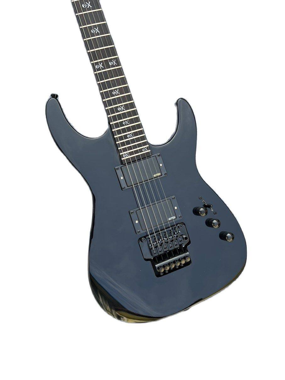 Black ESP Kirk Hammett กีตาร์ไฟฟ้า EMG Active Pickups Black Tremolo ...