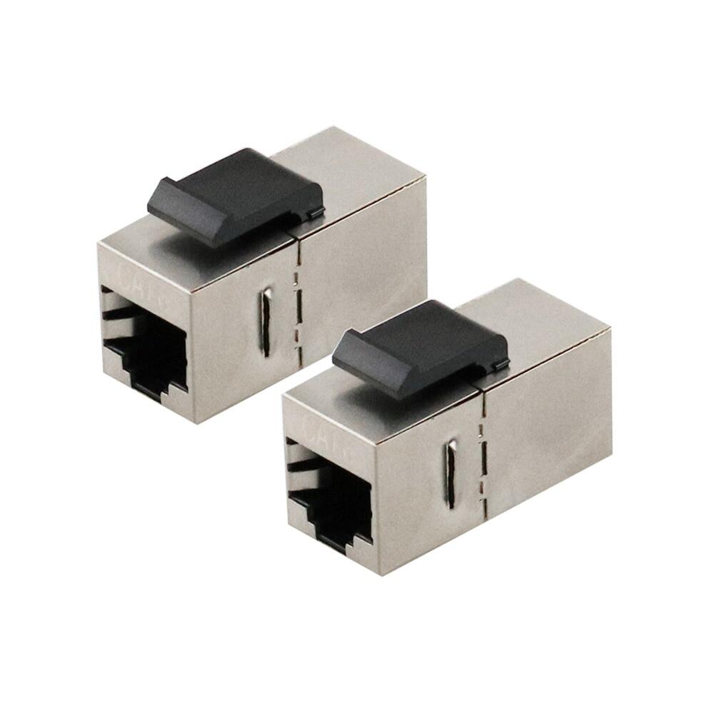 2PCS RJ45 Keystone Jack Cat6 Shielded Modular Coupler With Latch 8P8C ...
