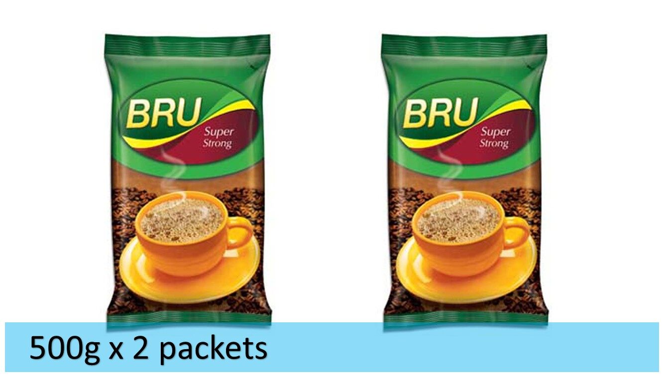 Bru Coffee Super Strong 500g (2 packets) ( new pack red colour) | Lazada