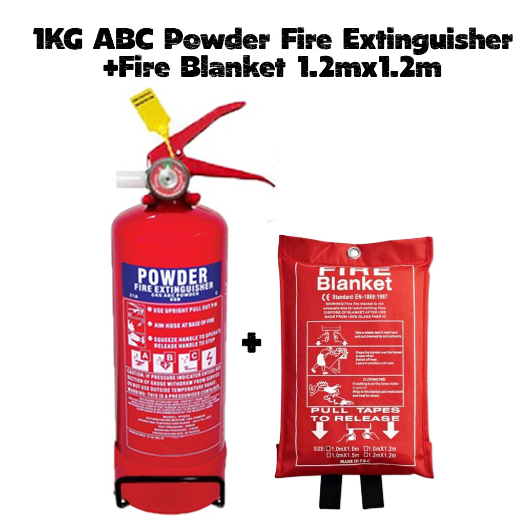 1KG/2KG ABC Powder Fire Extinguisher for Car Home Pemadam Api Kereta ...