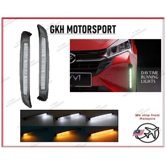 PERODUA MYVI 2021 2022 2023 MYVI NEW OEM FRONT BUMPER LED DAYLIGHT LED ...