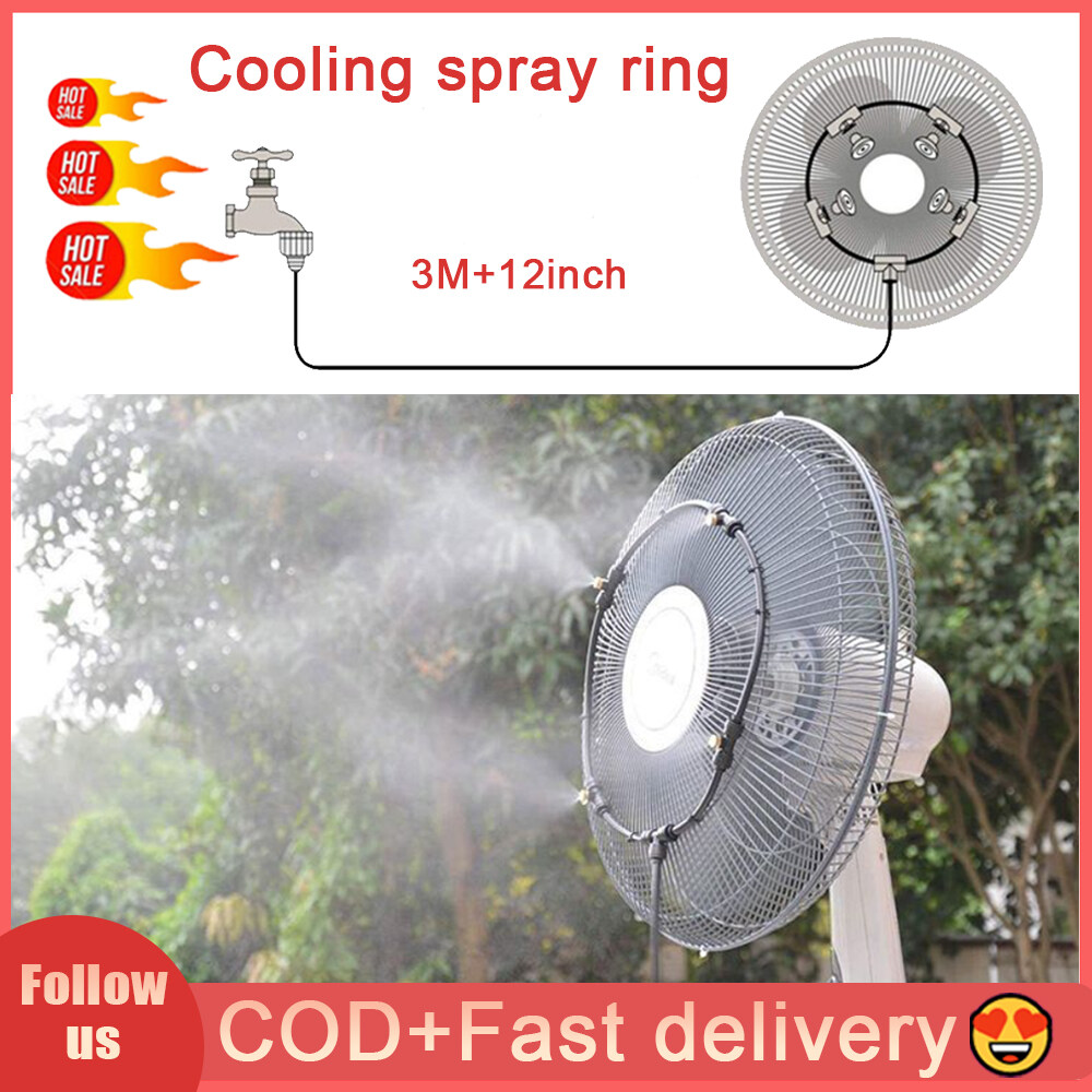 【In Stock】Industrial spray fan floor fan water mist cooling water ...