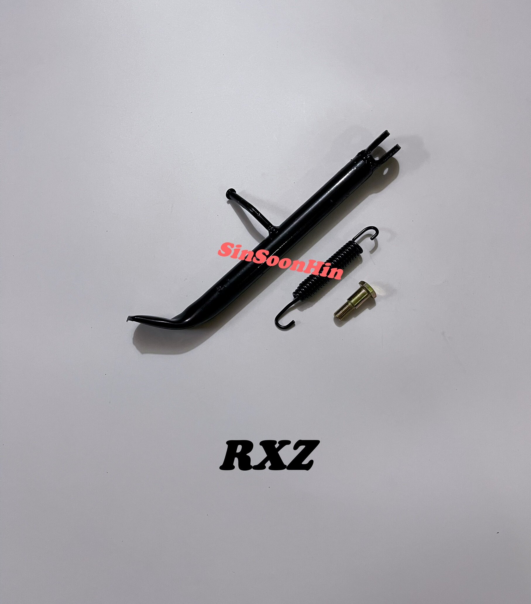 Yamaha RXZ Side Stand / Spring / Screw - BLACK #tongkat rxz hitam skru ...