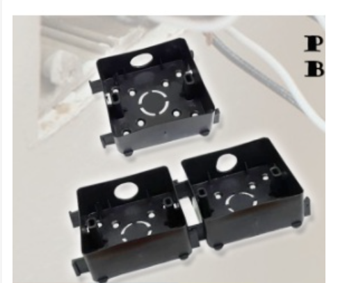 3x3 Conceal Box -Joint / 3x3 PVC Black Box / Single Conceal Base | Lazada