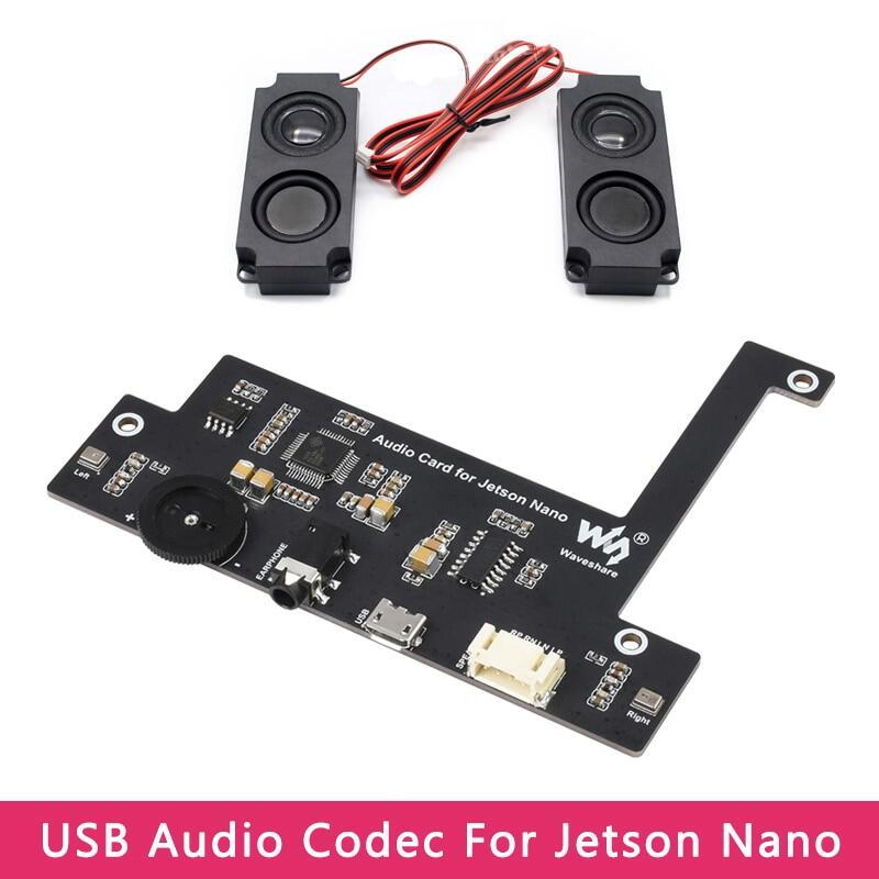 USB Audio Codec for Jetson Nano Sound Card Driver-Free With 2 Speaker ...