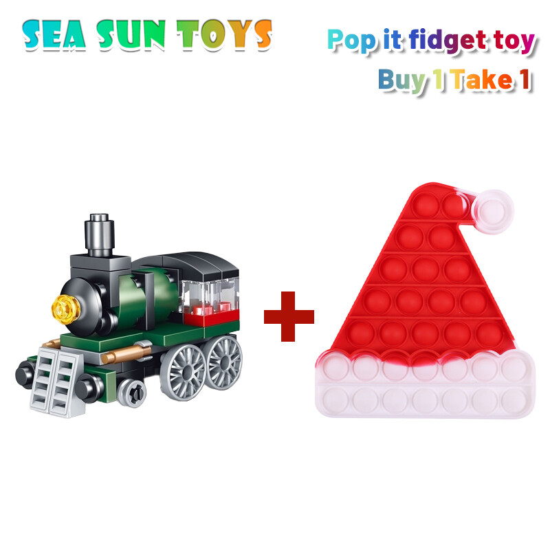 SEA & SUN Pop It Fidget ของเล่นขนาดใหญ่ซานตาคลอสต้นคริสต์มาสป๊อปเกม ...