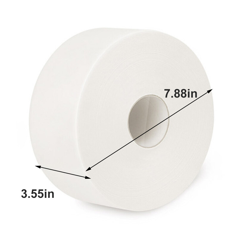 BIANZAI Jumbo Commercial Bathroom Home Roll Toilet Paper Large Tissue ...