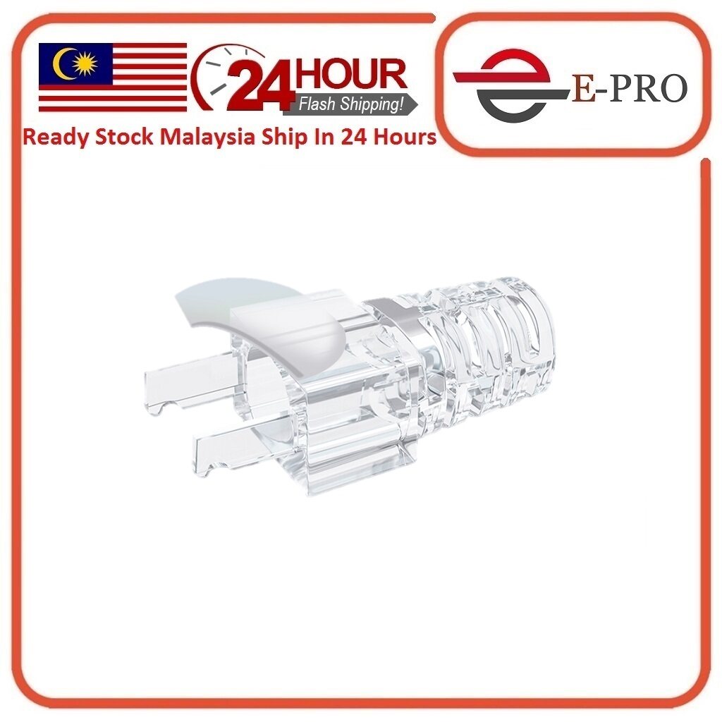 RJ45 Transparent Rubber Boot Modular Plug Cover RJ45 End Cap For ...