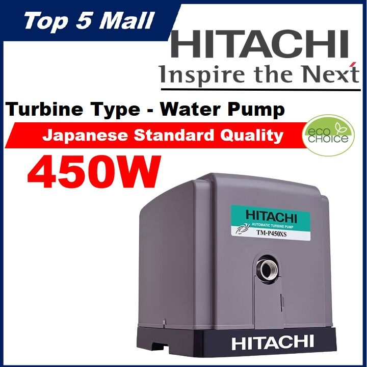 Hitachi Water Pump (450W) TM-P450XS Turbine Type | Lazada