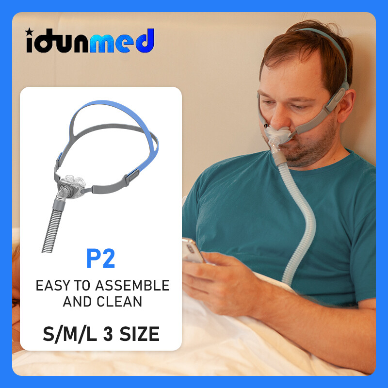 BMC P2 CPAP Mask Nasal Pillow Mask 3 Cushion(SML) For Sleep Apnea Stop ...