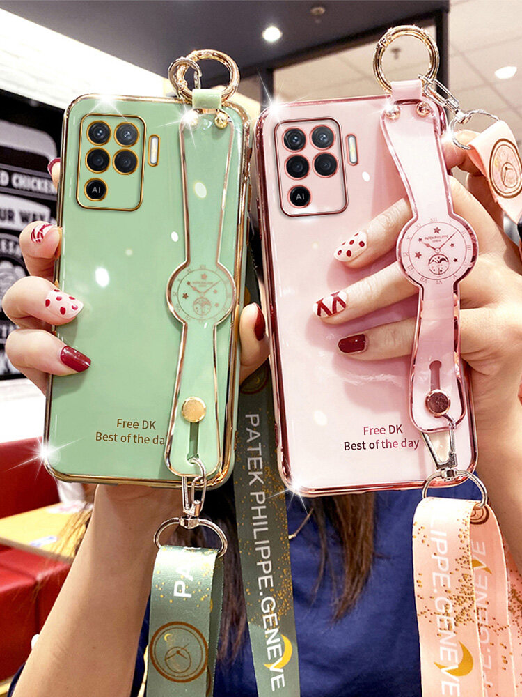 For OPPO A94 4G / OPPO Reno5 F Case with [Wristband Stand Holder ...