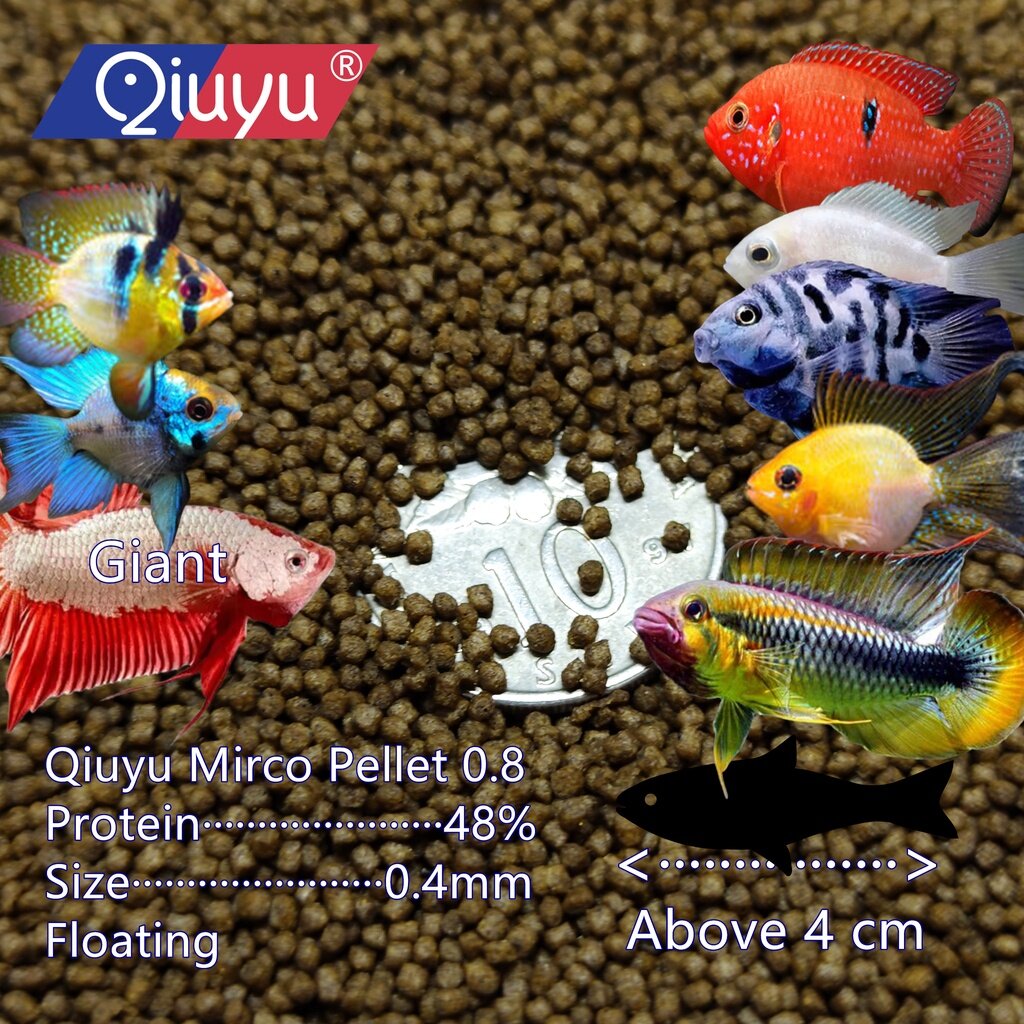 【100g】Qiuyu Mirco Pellet、Tropical Fish Pellet、Betta Fish Pellet、Guppy ...