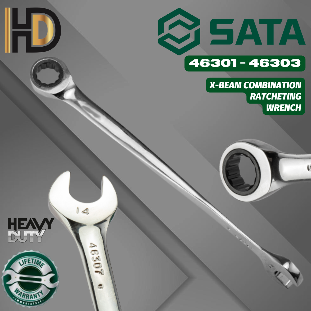 SATA X Beam Combination Ratcheting Wrench / SATA Heavy Duty X Beam ...