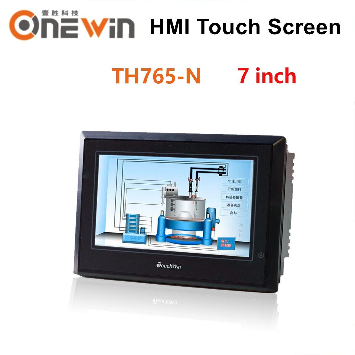 XINJE Touchwin TH765-N หน้าจอสัมผัส HMI 7นิ้วการสื่อสารระหว่างเครื่อง ...