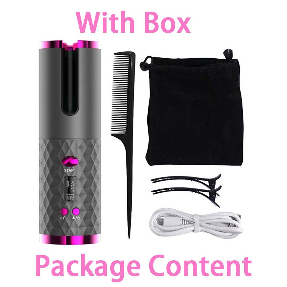 Eletric Magic Mini Cordless Hair Curler Automatic Machine Hair Waver ...