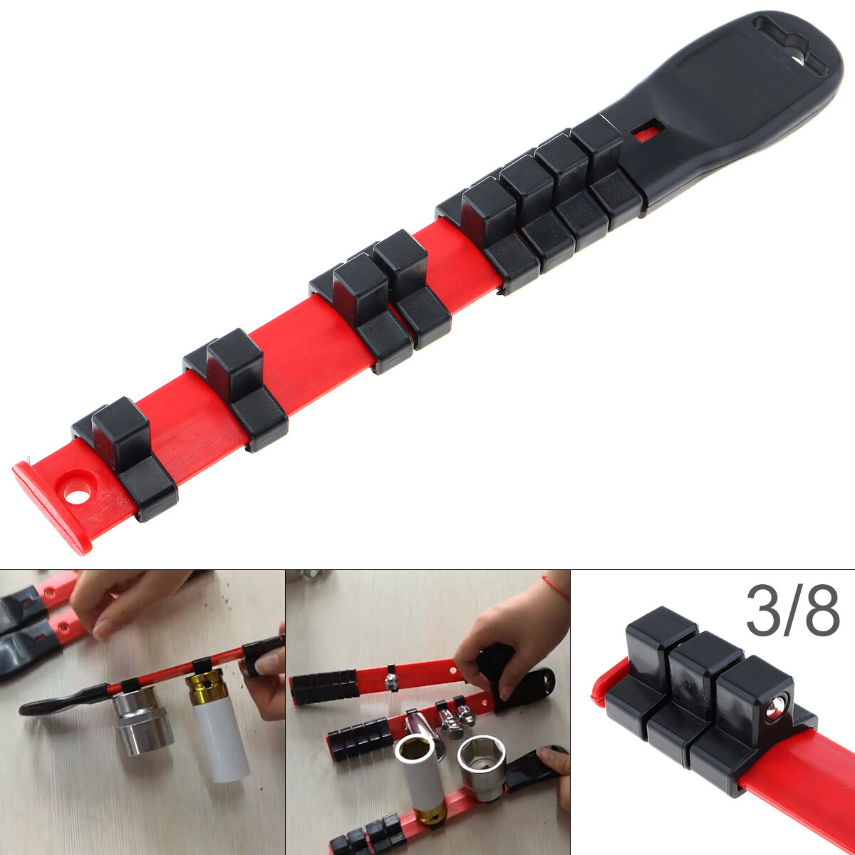 Practical 3/8 Inch Plastic Portable Universal Socket Sleeve Seat Socket ...