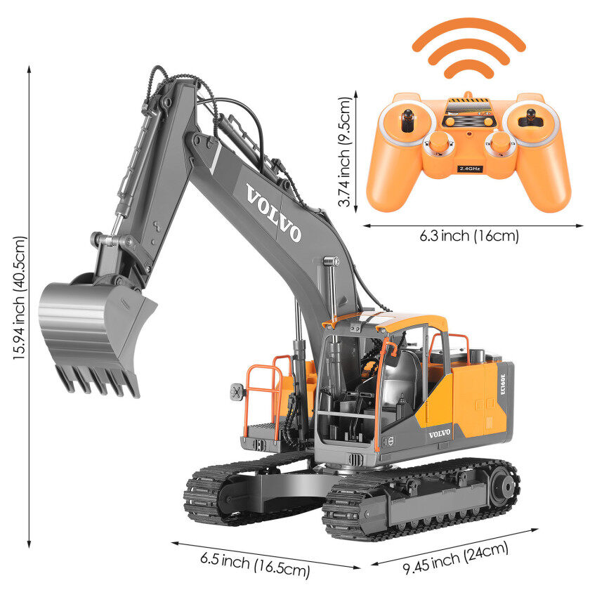 ในสต็อก3-In-1 Alloy Engineering RC Excavator With BallVolvo Licensed ...