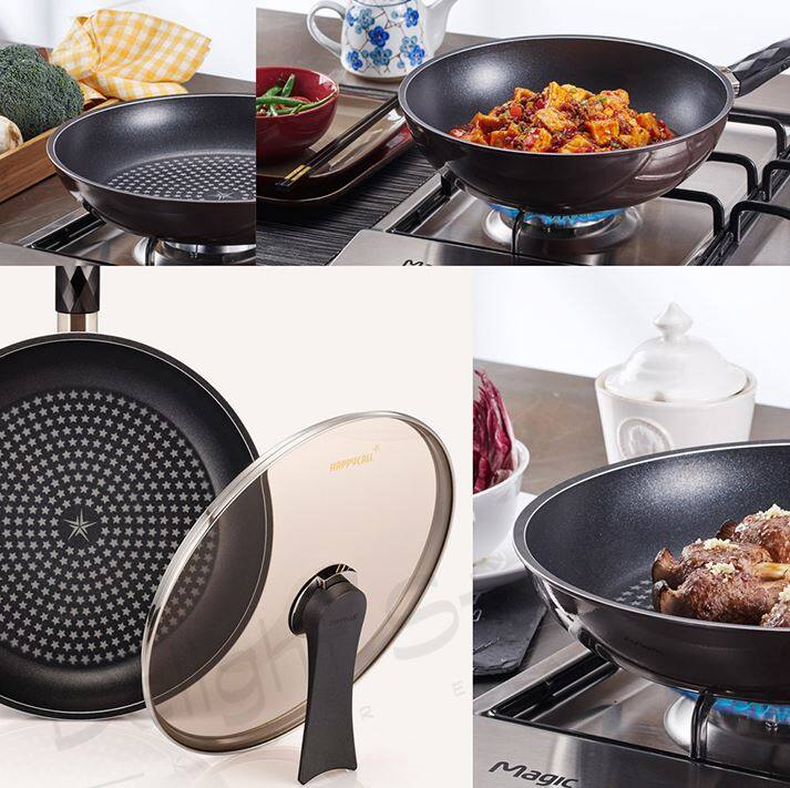 Happycall Diamond Coating Wok Pan (Pearl Chocolate) - Gear Factory ...