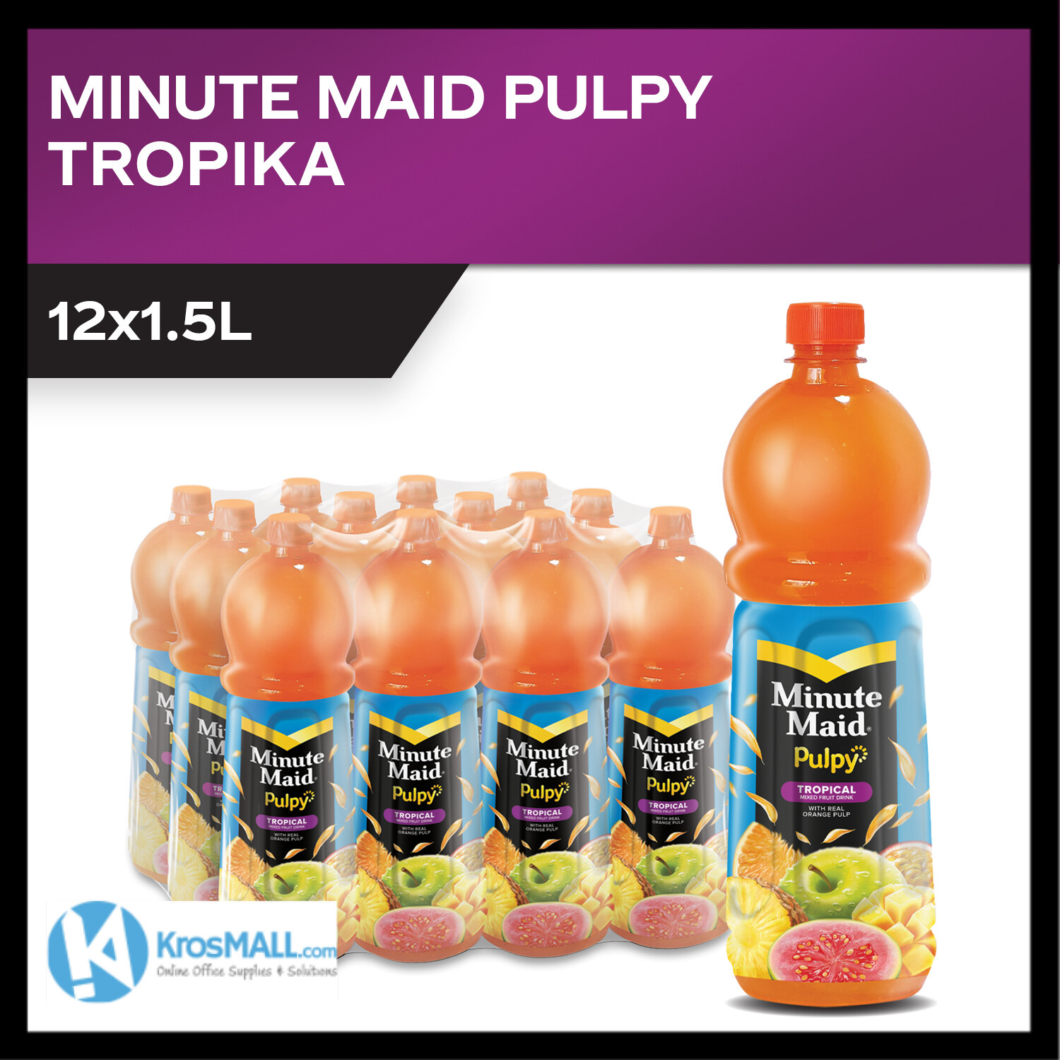 Minute Maid Pulpy Tropical PET 12 x 1.5L | Lazada