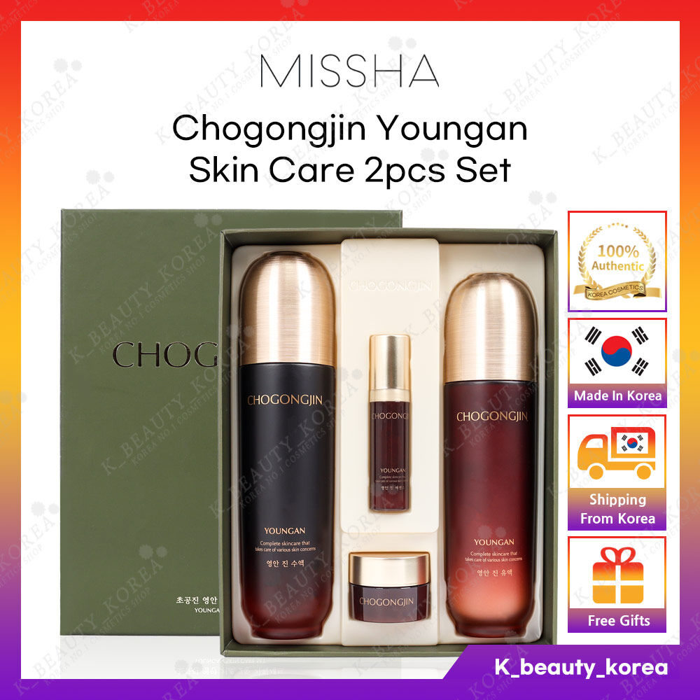 [MISSHA] Chogongjin Youngan Skin Care 2pcs Set (Toner+Emulsion ...