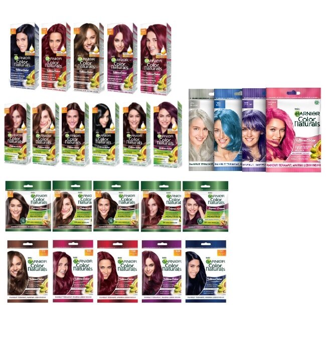 GARNIER HAIR COLOR NATURALS CREME RICHE & ULTRA COLOR-BOX/ EXPRESS ...