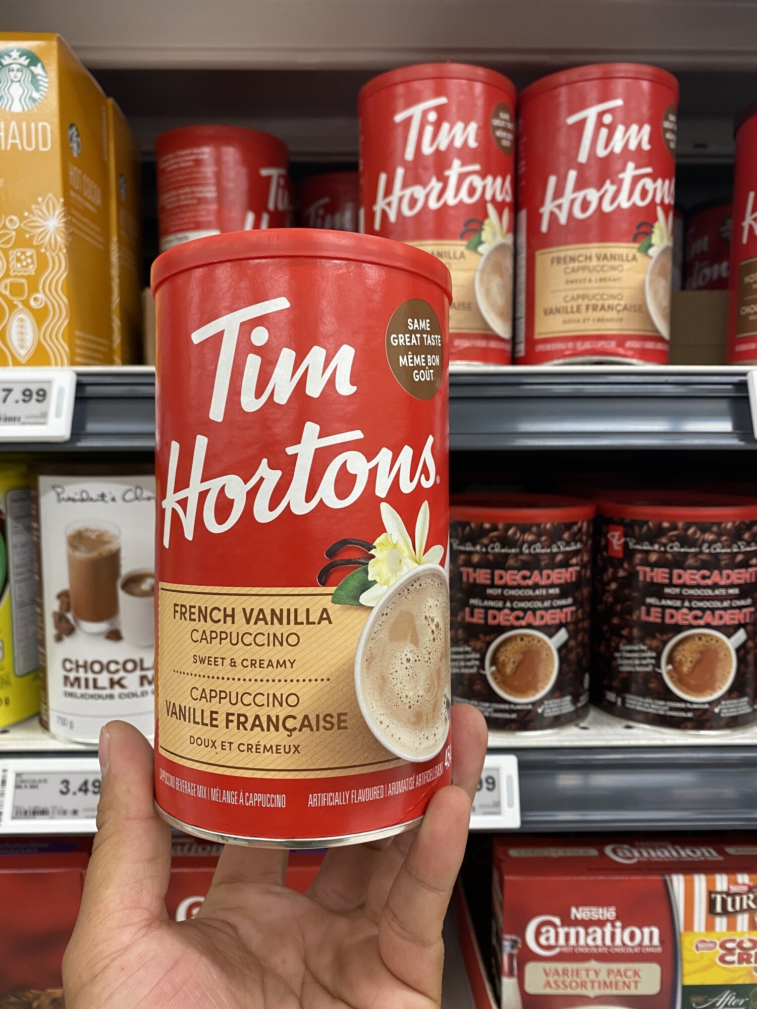 Spot Canada Tim Hortons Classic Fragrant French Vanilla Cappuccino ...