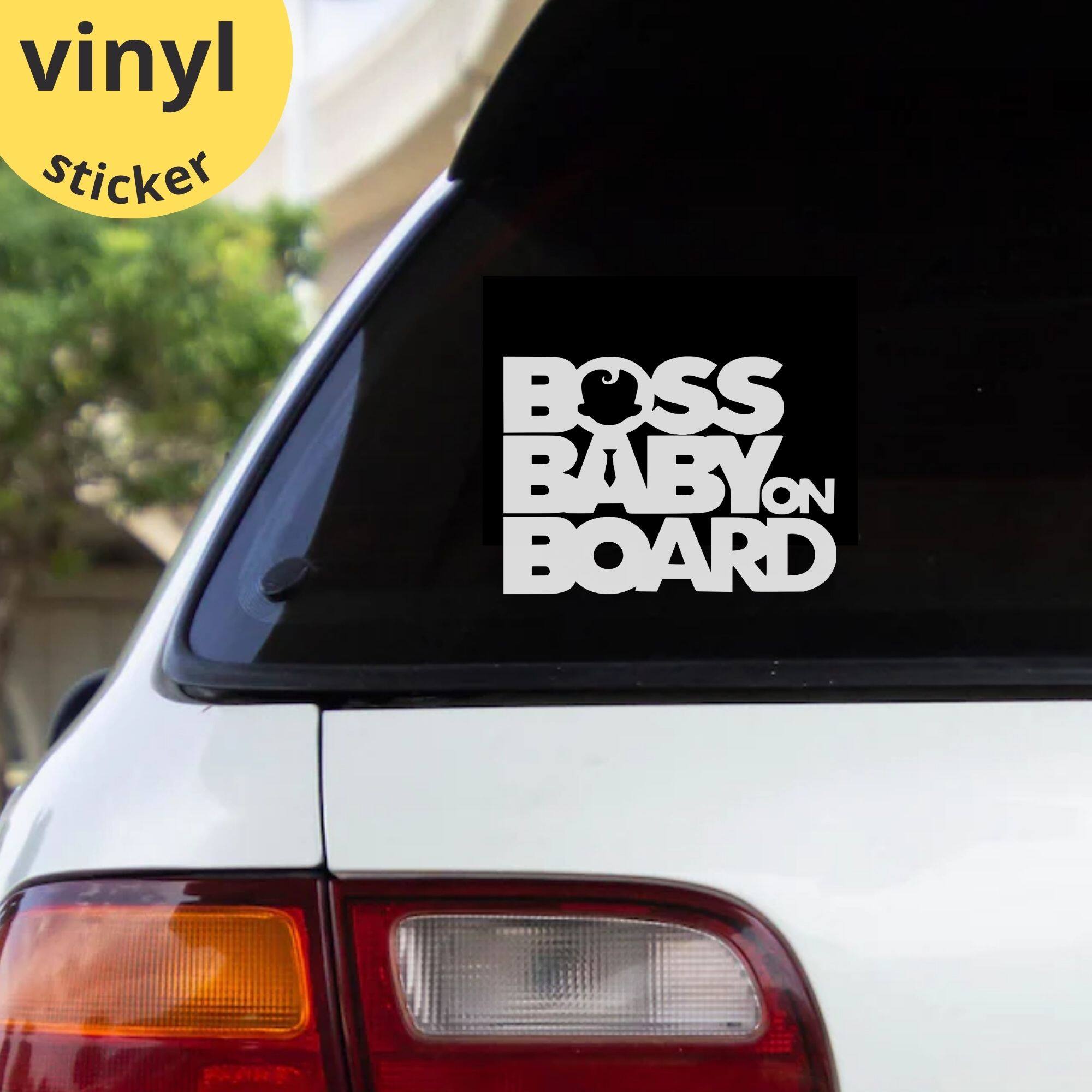 Boss Baby On Board - Car Vinyl Sticker / Kereta Stiker - Vinyl Sticker ...