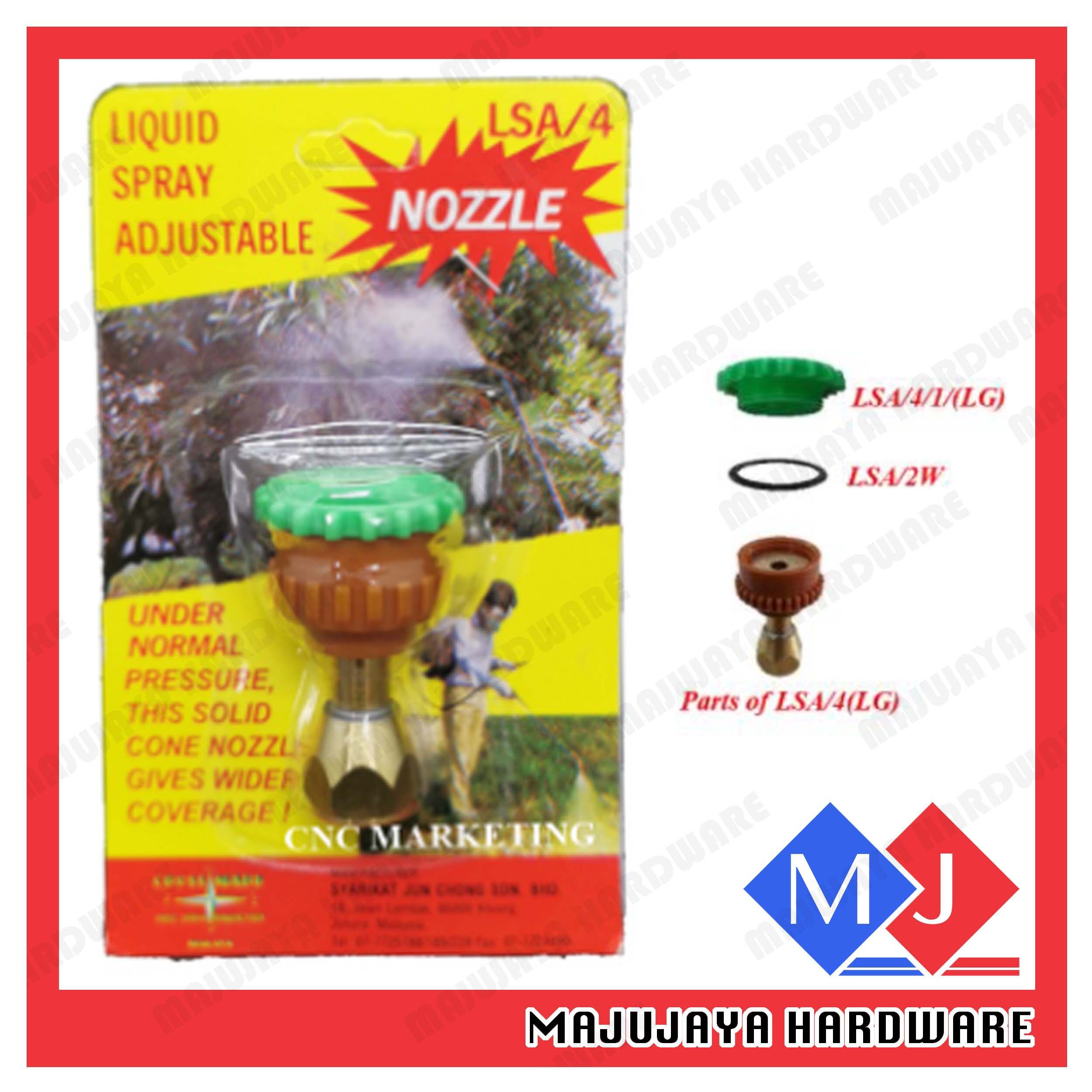 LSA/4 Nozzle Liquid Spray Adjustable Solid Cone Nozzle Kepala Pam ...