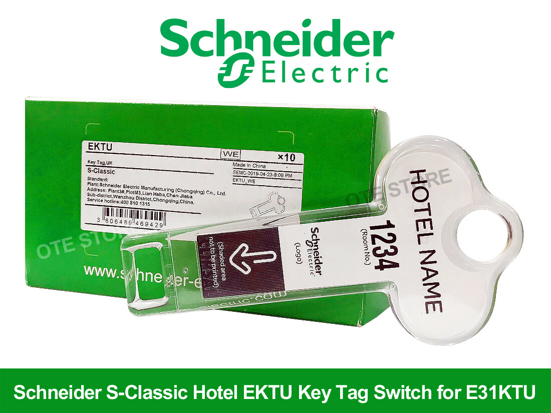 SCHNEIDER S-CLASSIC KEY SWITCHES & KEY TAG (E31KTU & EKTU) | Lazada