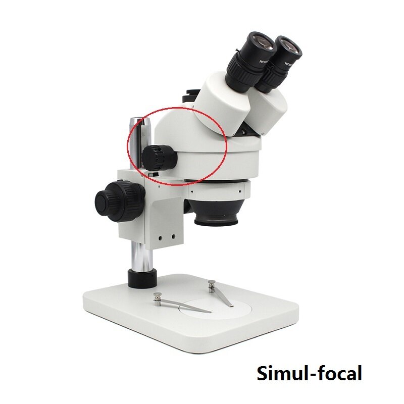 7X-45X Zoom Stereo Microscope Coarse Fine Focusing Industrial ...