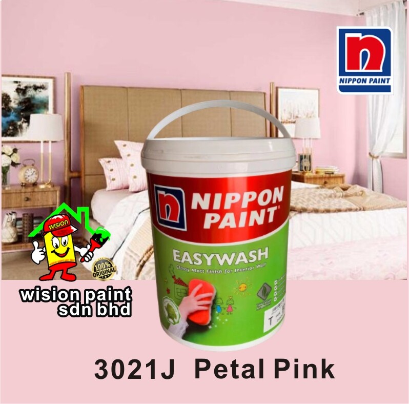 3021J PETAL PINK 1L / 5L /18L NIPPON PAINT (EASYWASH) - INTERIOR PAINT ...