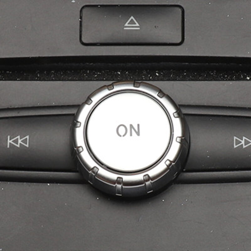 Car Console Volume Multimedia Switch Button Cover Trim for Benz W204 ...