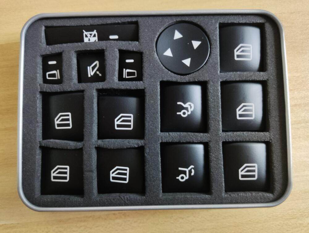 Car Window Glasses Lift Button Cover Switch Frame Trim For Mercedes ...