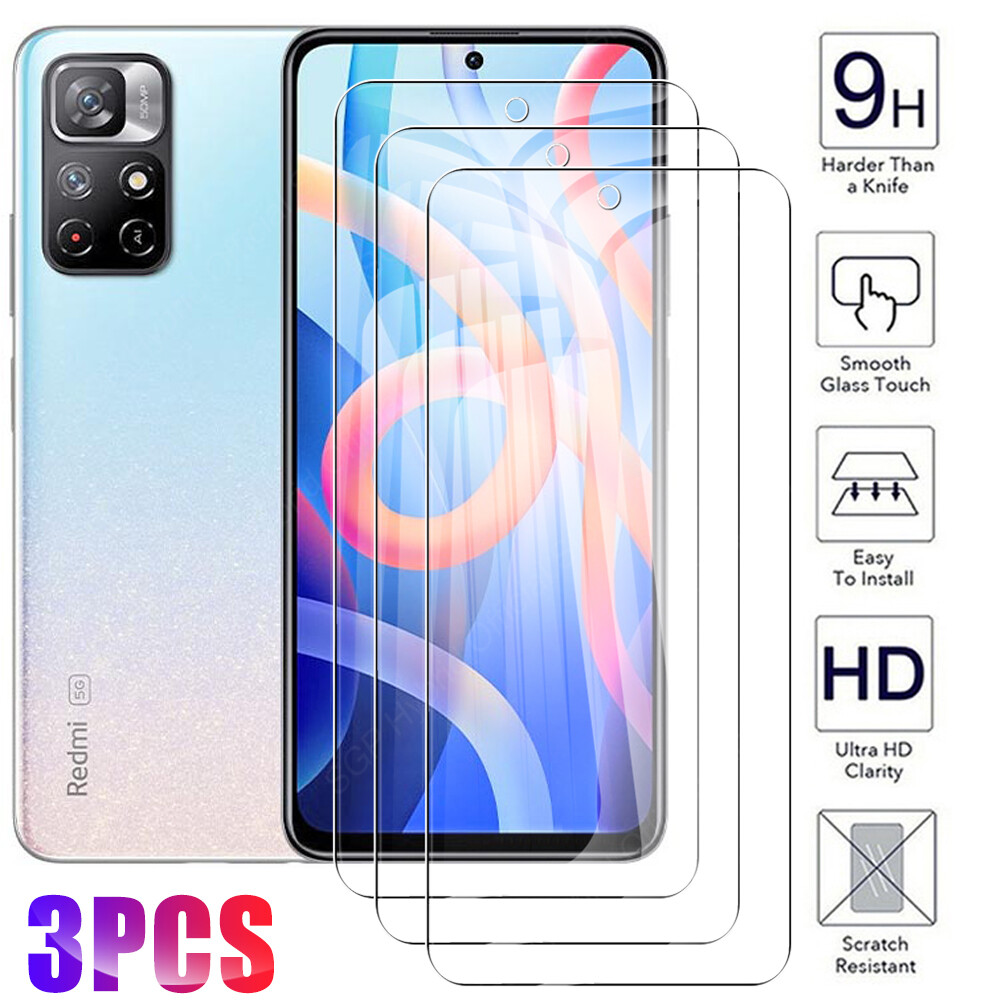 3 Pcs Full Cover กระจกนิรภัยสำหรับ Xiaomi Redmi Note 11T 11 Pro Note11 ...