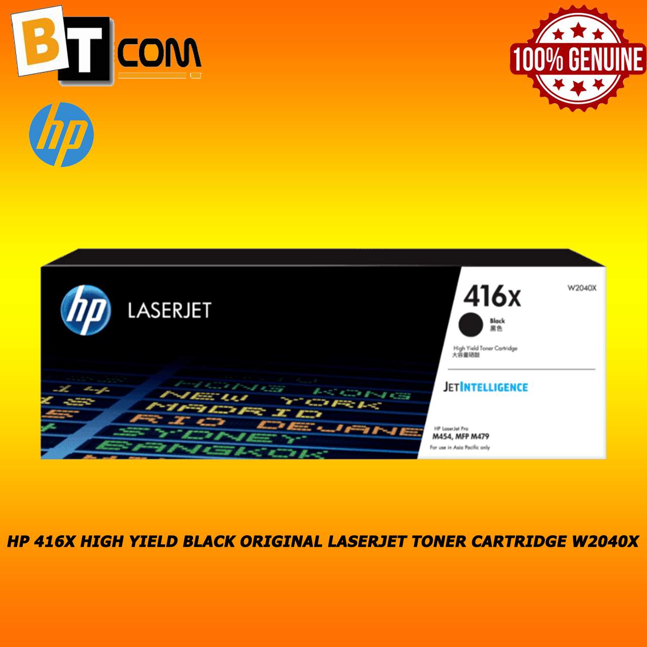 HP 416X High Yield Black Original LaserJet Toner Cartridge W2040X | Lazada