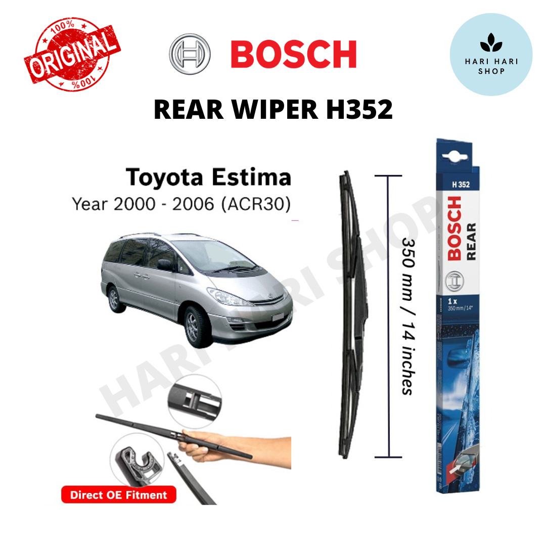 Original Bosch H352 Rear Wiper for Toyota Estima ACR30 (Year 2000-2006 ...