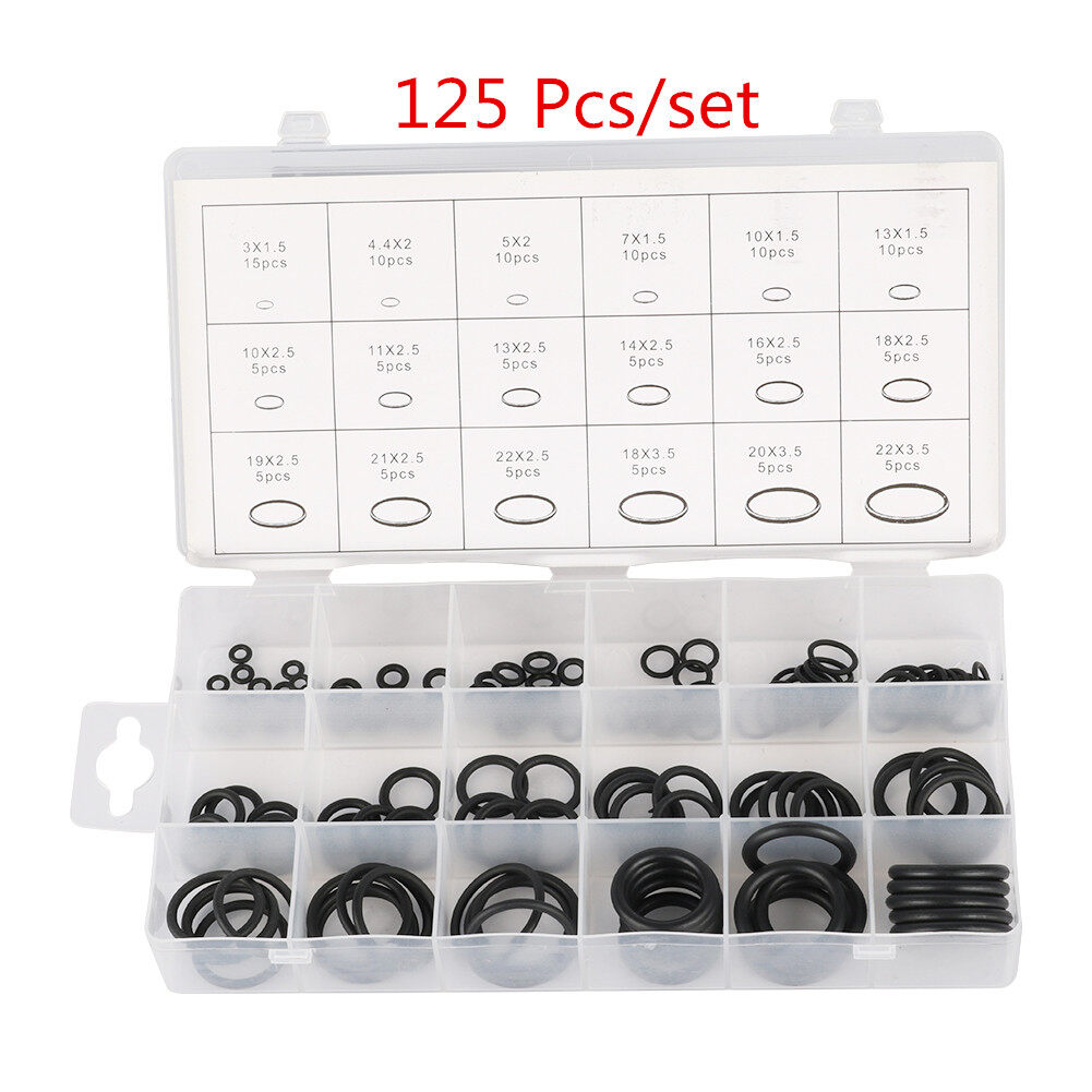 7 Types O-Ring Assortment Kit NBR Rubber Washer Gaskets Sealing O Rings ...