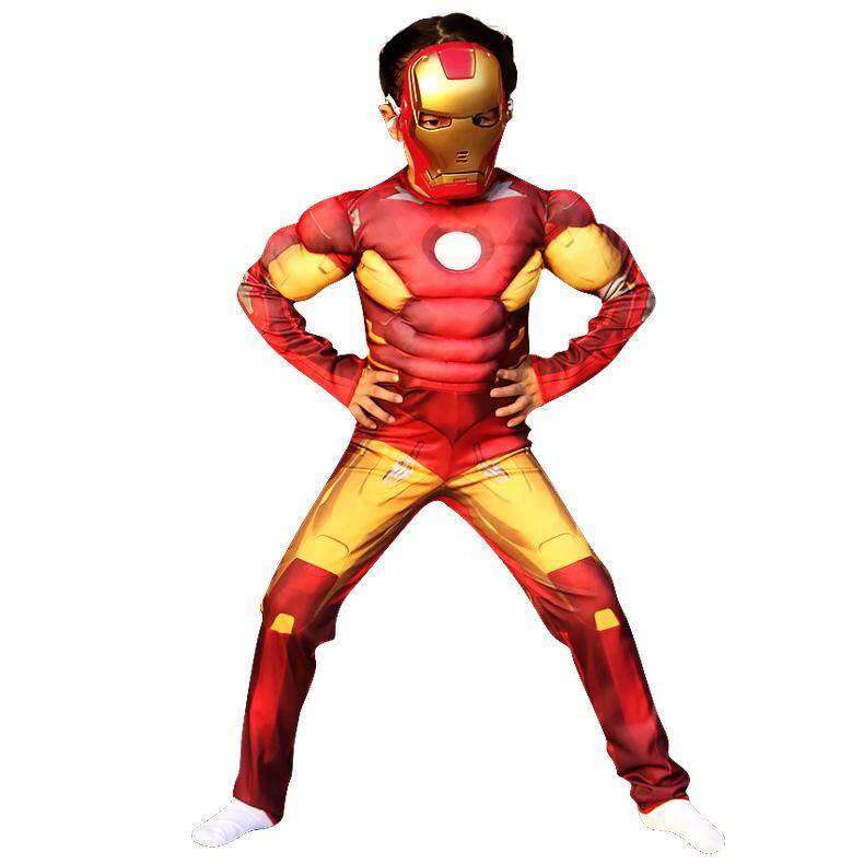 Decorseason Muscle Iron Man Mark6 Costume, Marvel Superhero Cosplay ...