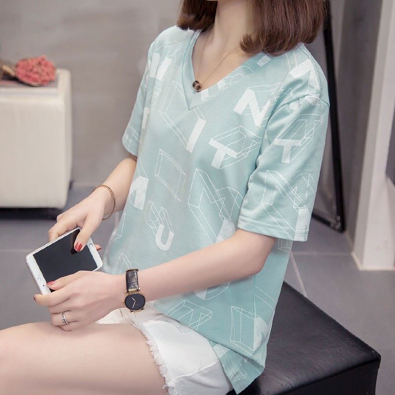 G! 【TranDi】 M-7XL Overs ขนาดเสื้อเชิ้ตเกาหลี Tees ผู้หญิงเสื้อเชิร์ตขนาดใหญ่เสื้อยืดผู้หญิง ...