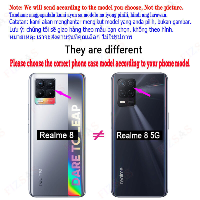 สำหรับ Realme 8/Realme 8 Pro/8 5G เคสโทรศัพท์หรูหราบางเฉียบแข็ง Glass ...