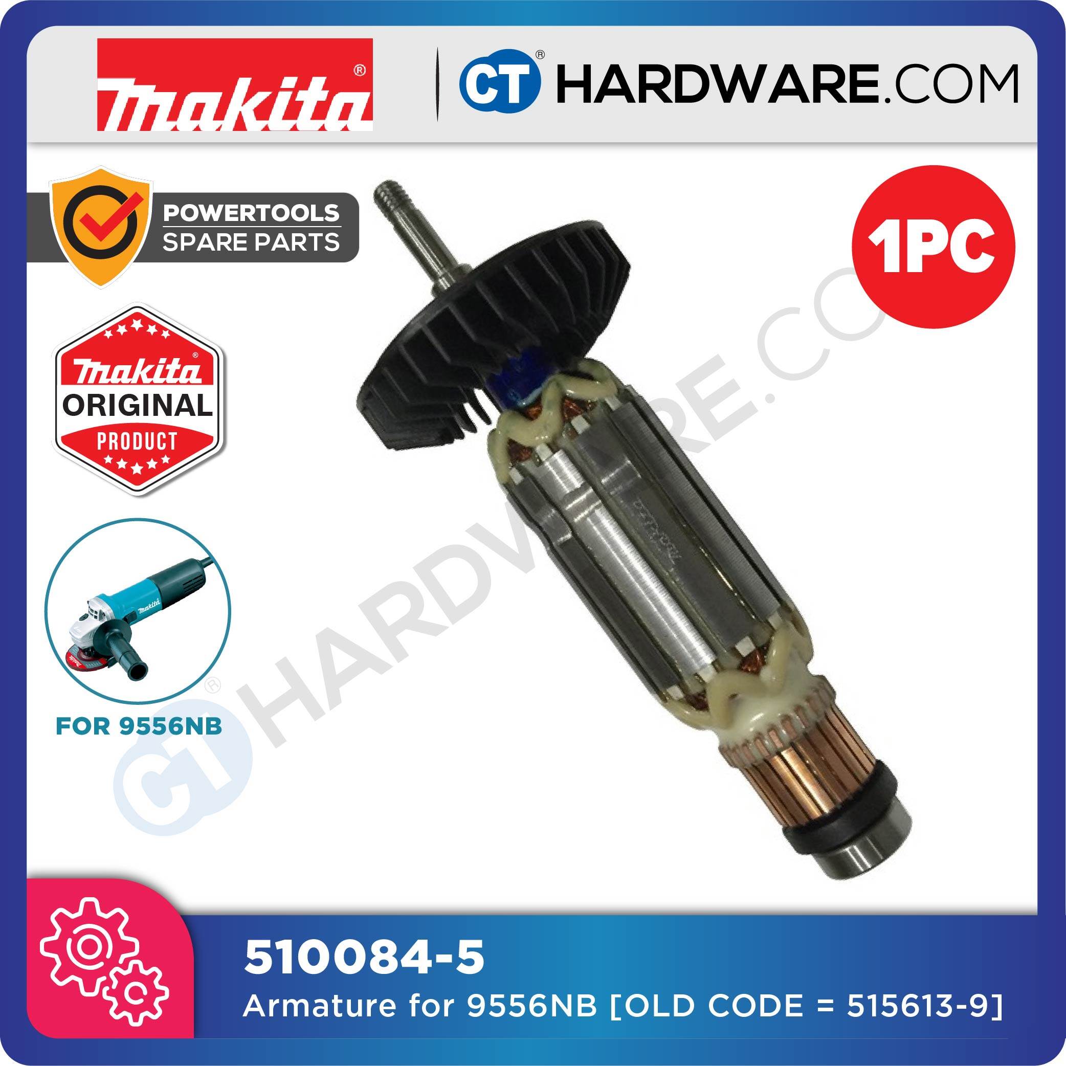 MAKITA 510084-5 ( OLD CODE 515613-9 ) ORIGINAL ARMATURE FOR 9556NB ...
