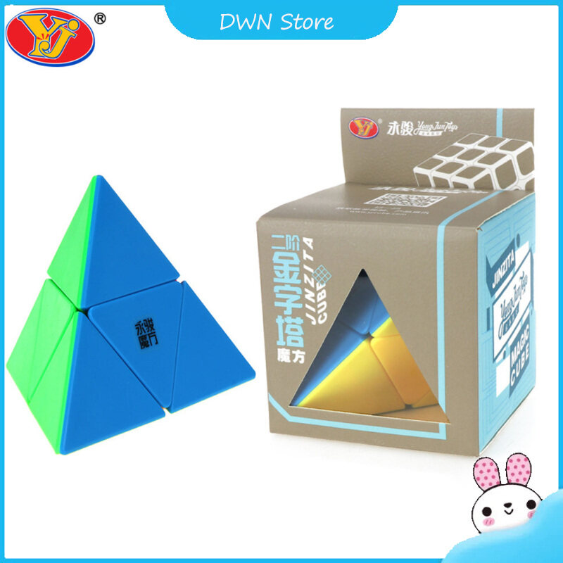 YJ Magic Cube 2X2 Pyramid สามเหลี่ยมสีทึบเรียบผิดปกติ Cube ของเล่นเพื่อการศึกษา - DWN Store ...